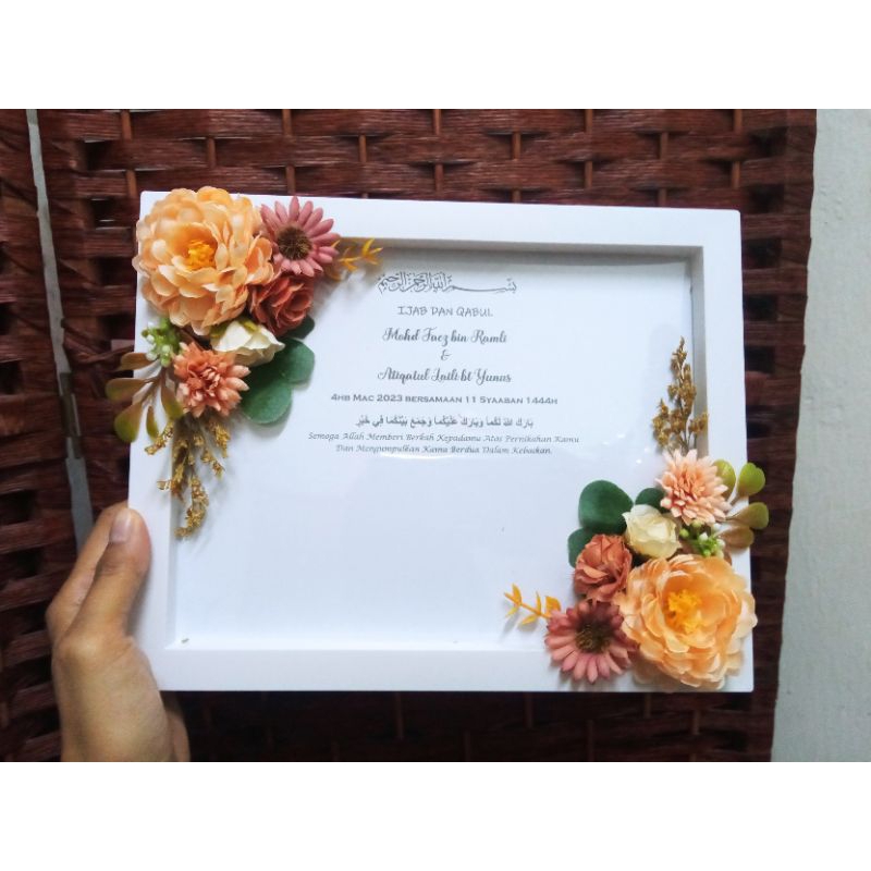 💥FRAME MAS KAHWIN | FRAME HANTARAN | FRAME NIKAH 🌷SIAP GUBAH DAN CUSTOM ...