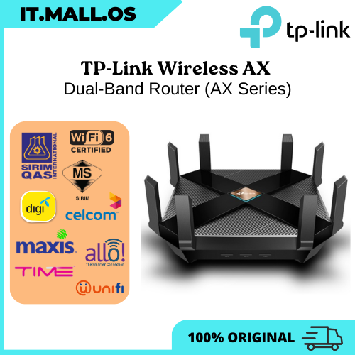 TP-Link Wireless AX Dual-Band Router (AX Series) 3 Year Warranty by TP ...
