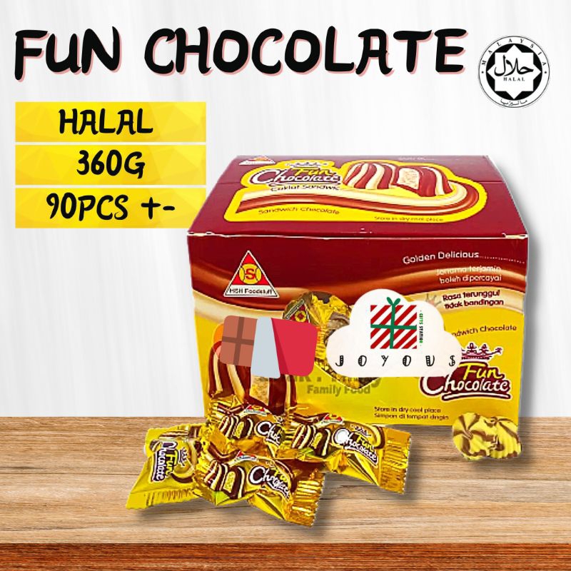 80pcs Fun Chocolate Fun Sandwich Coklat | Shopee Malaysia