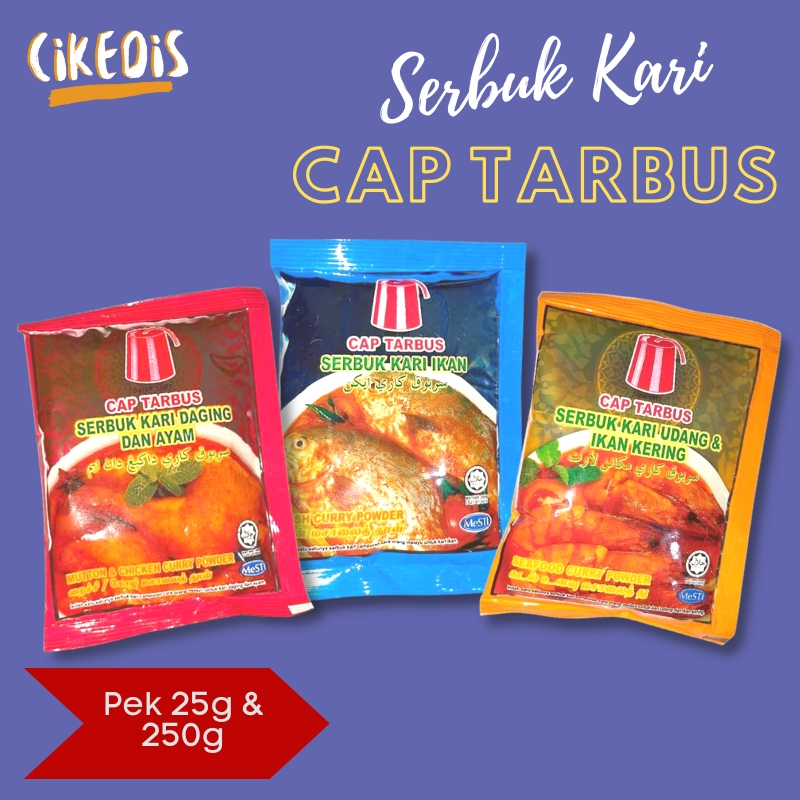 CAP TARBUS Serbuk Kari Kepala Ikan Pes Rempah Kari Daging Seafood kari ...