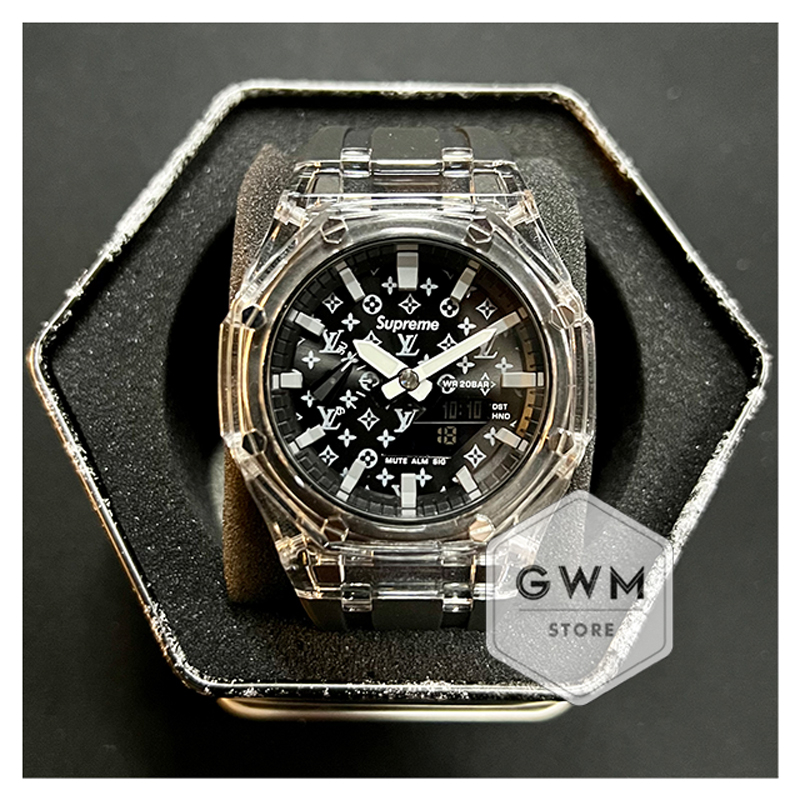 Casio G-Shock "CasiOak Custom" Black Edition (Full Transparent Bezel ...