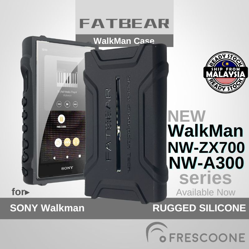 FATBEAR RUGGED Silicone Walkman Case Media Player Cover Casing for SONY ...
