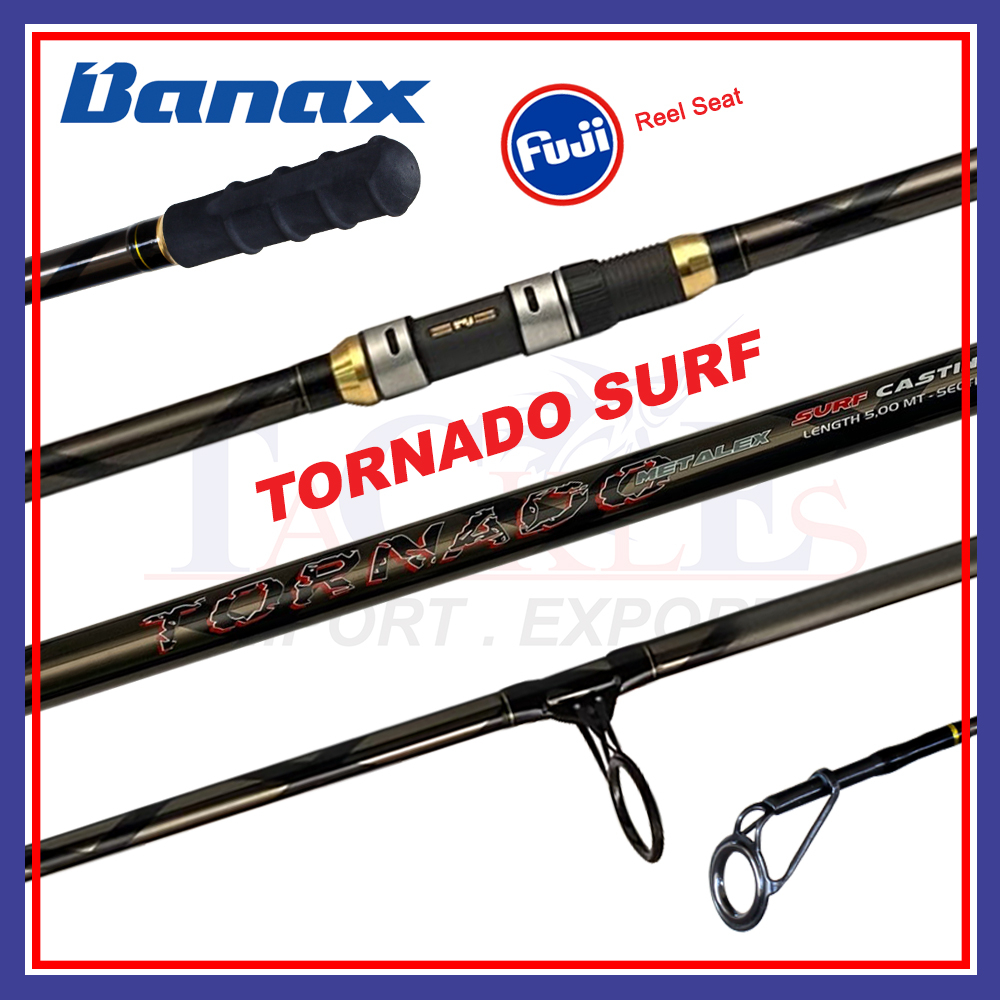 Banax Tornado Surf Joran Pancing Surf Pantai Surf Cast Fishing Rod 14'7 ...