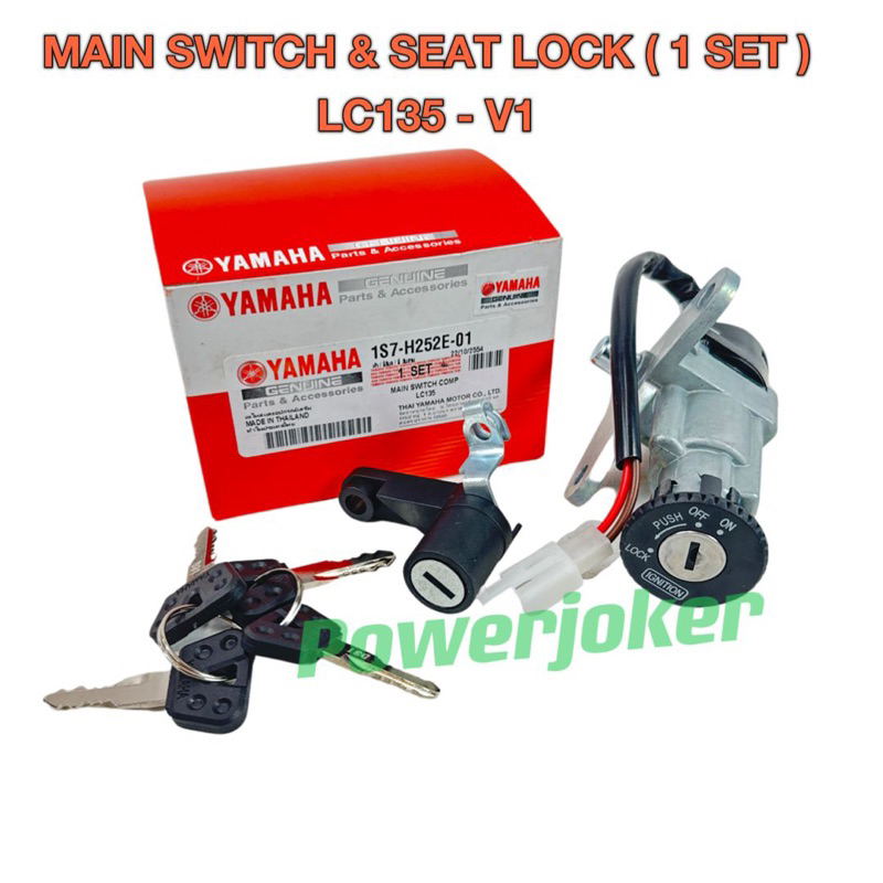 YAMAHA LC135-V1 LC 135 V1 LCV1 (1 SET) MAIN SWITCH & SEAT LOCK TEMPAT ...