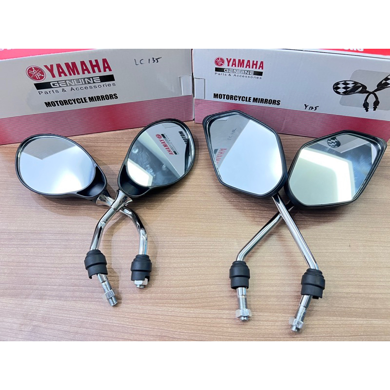 HONDA / YAMAHA THAI SPARK SIDE MIRROR CERMIN SISI BATANG CHROME LC135 ...