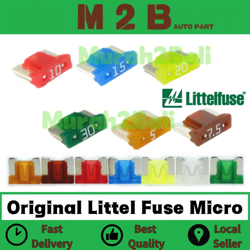 Original Littel Fuse 32v Micro Size 5a 7.5a 10a 15a 20a 25a 30a ...