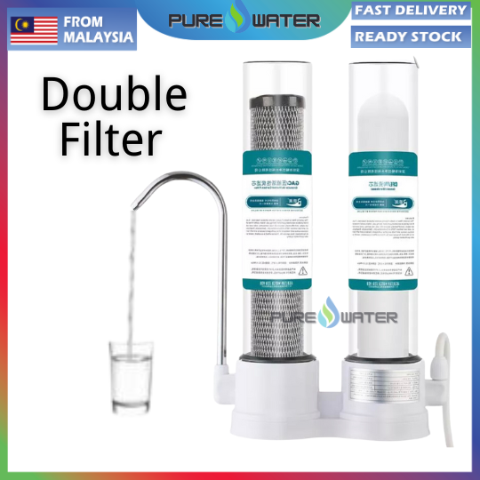 Double Filtration Water Filter System Pre Filter Ceramic Activated ...