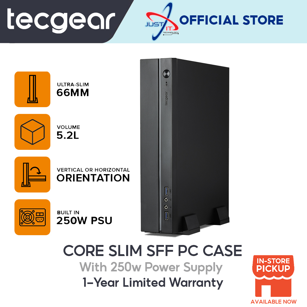 Tecgear Core Slim SFF PC Case With Power Supply (250W) | Shopee Malaysia