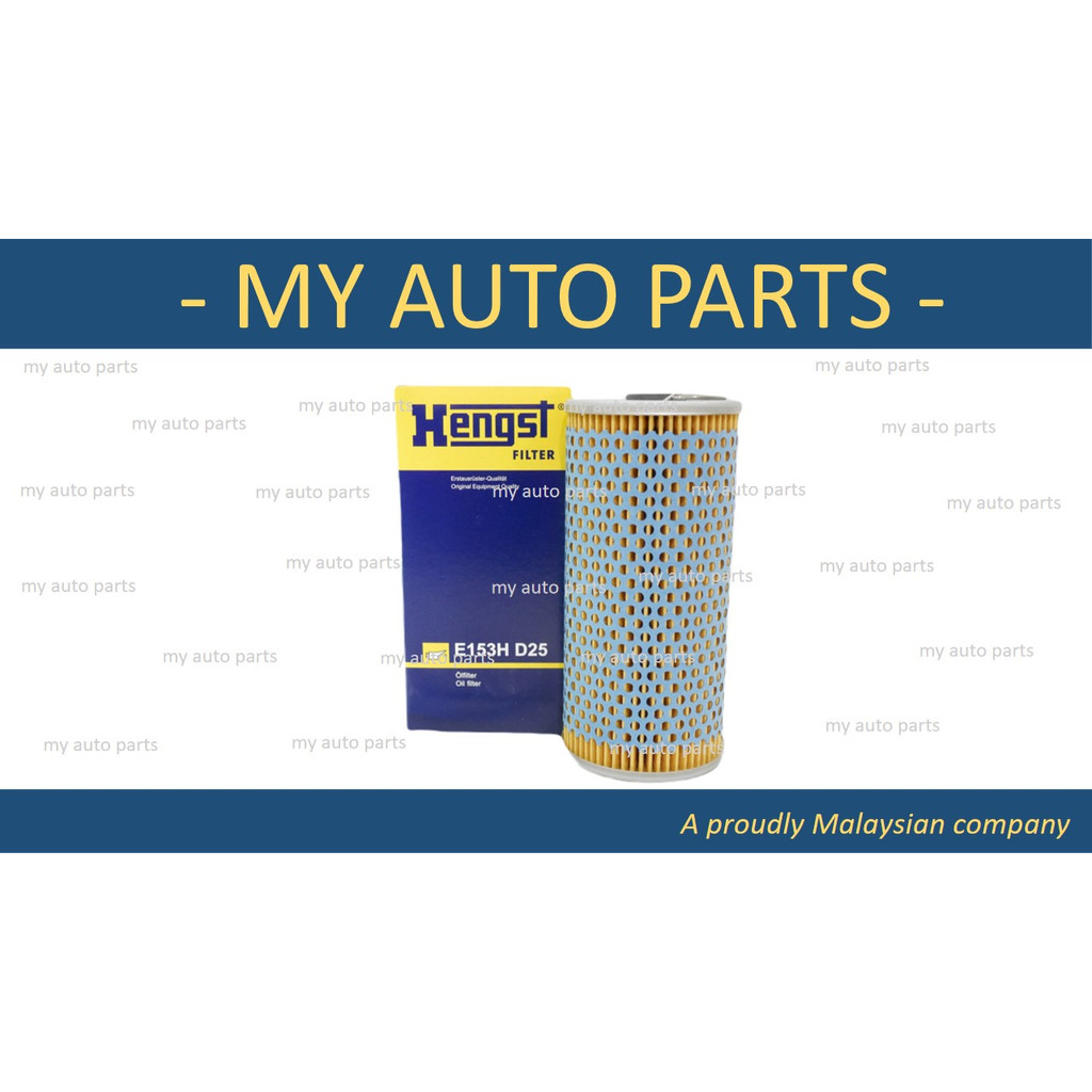 (E153H D25) HENGST OIL FILTER MERCEDES W140-500S/SEL OIL FILTER (001 ...