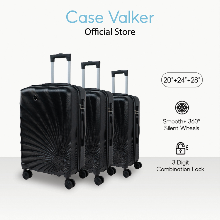 Case Valker Taro ABS 4 in 1 Luggage Bag Set (28" + 24" + 20" + 12") Beg ...