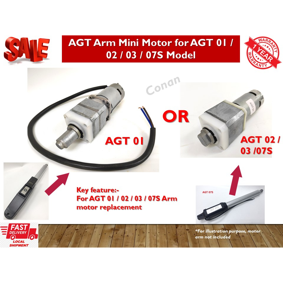 AGT Autogate Mini Motor Repalcement for AGT 01 / AGT 02 / AGT 03 / AGT 07S | Shopee Malaysia