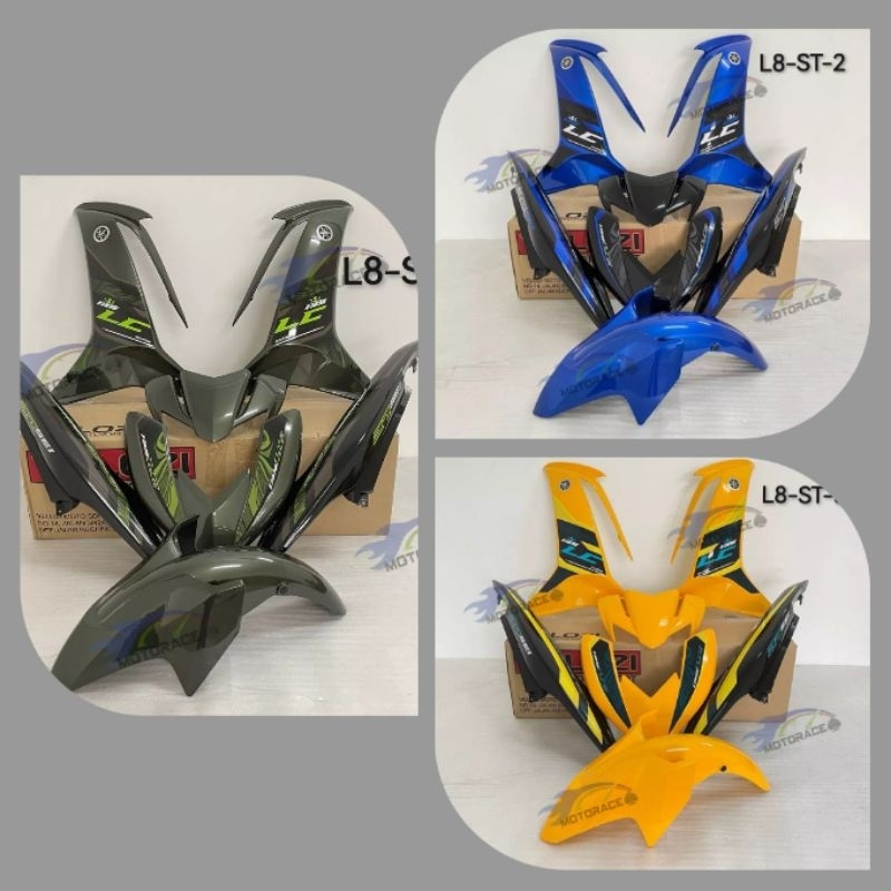 VELOZI RACING FULL BODY COVER SET LC135 YAMAHA V8 FI STANDARD WITH STICKER | Shopee Malaysia
