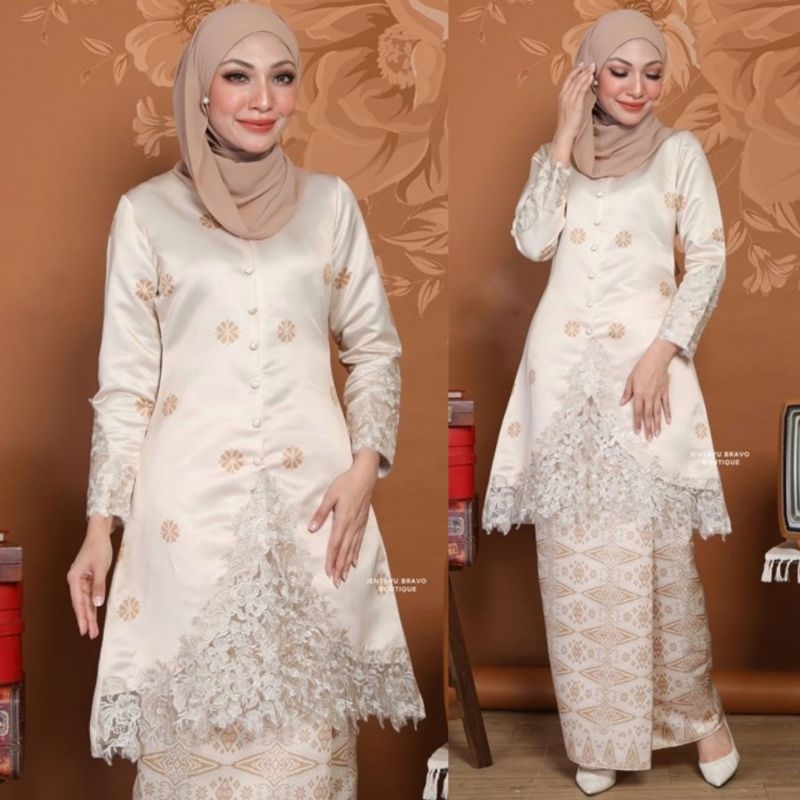 Baju Kebarung Moden Satin Duchess JUWITA TANJUNG FATEEMA Kurung Modern ...