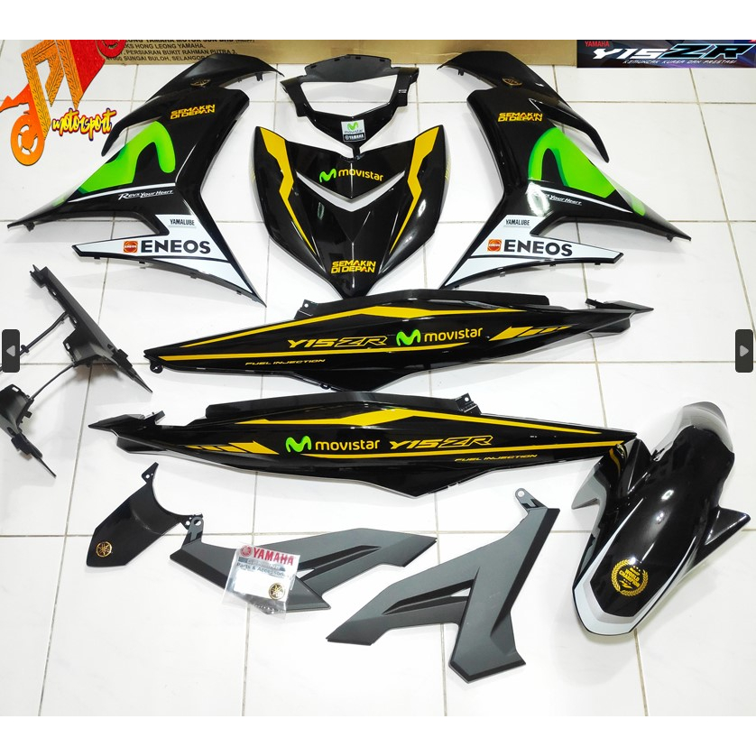 Y15ZR Y15 V1 V2 Cover Set Creamy White Movistar Black Movistar M Putih Movistar Biru Hijau ...