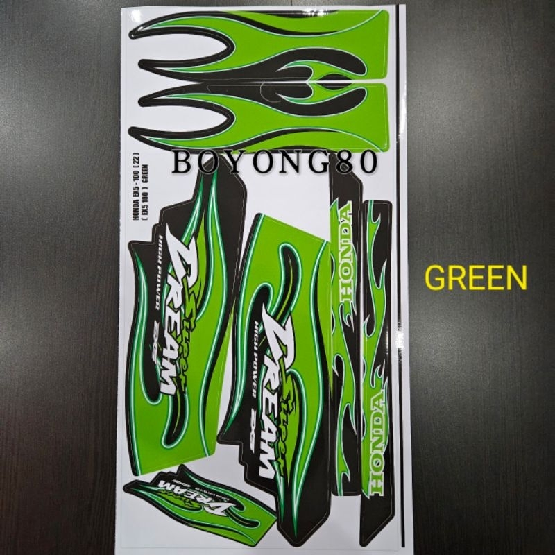 HONDA EX5 / EX5 DREAM CUSTOM DESIGN API SPECIAL EDITION BODY STICKER ...