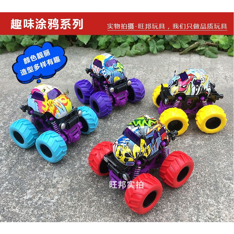Four Wheels Monster Trucks Boxes Kids Boys Toys Kereta Mainan Kanak 4 ...