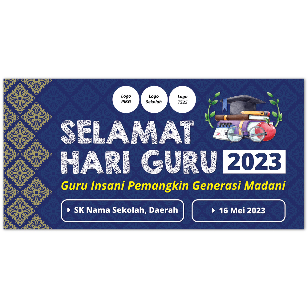 [DESIGN SAHAJA] BANNER HARI GURU 2023 | Shopee Malaysia