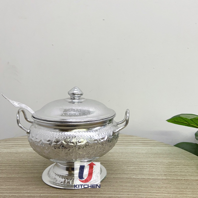 22CM Thailand Brand Aluminium Rice Pot & SPOON/ Bekas Nasi / Food ...