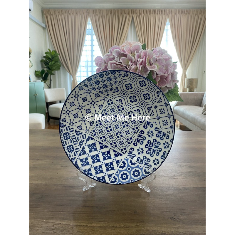 Loose Set 1pcs VINTAGE BLUE Set Pinggan Mangkuk Giacomo / Set Plate ...
