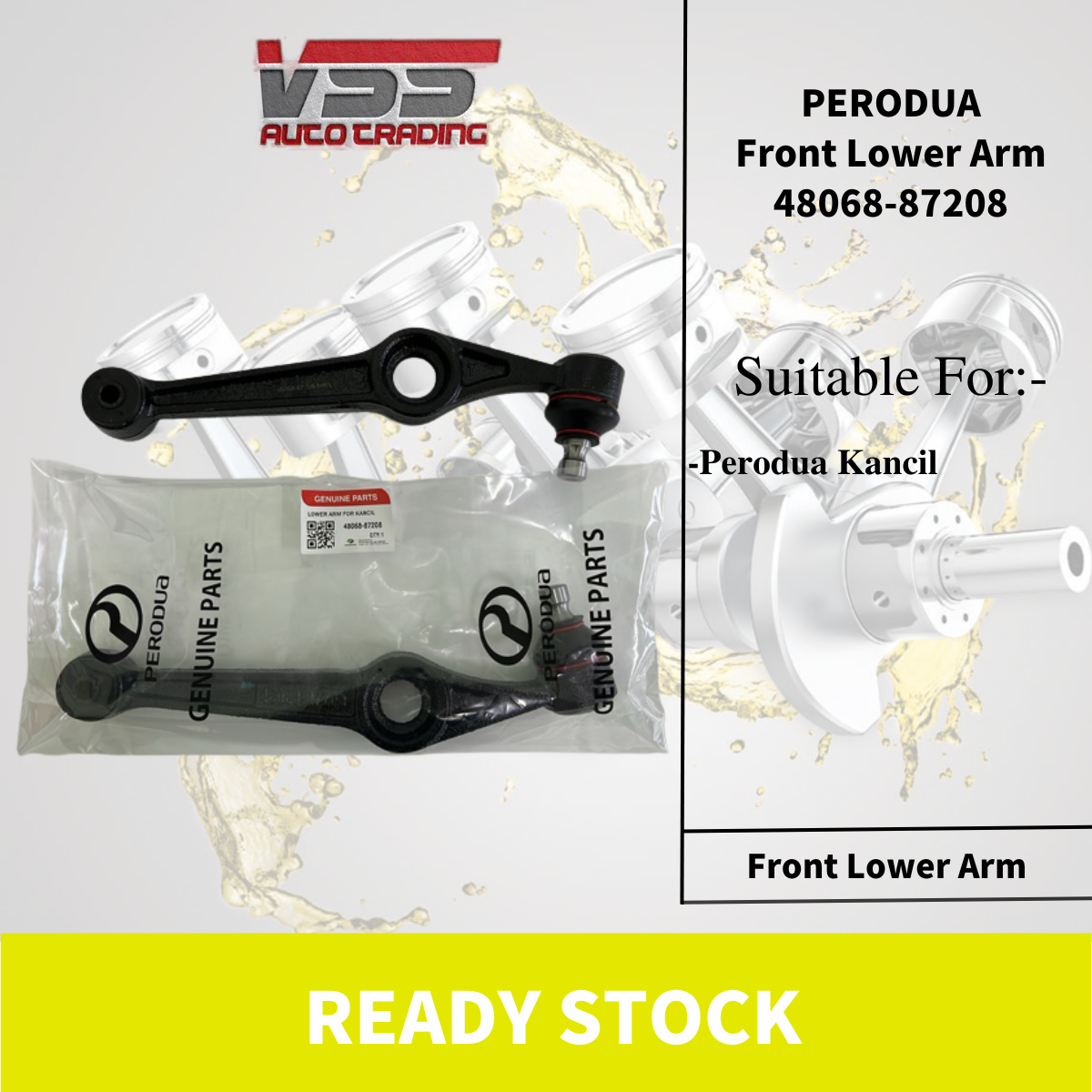 ORIGINAL PERODUA KANCIL LOWER ARM RH/LH FRONT 48068-87208 | Shopee Malaysia