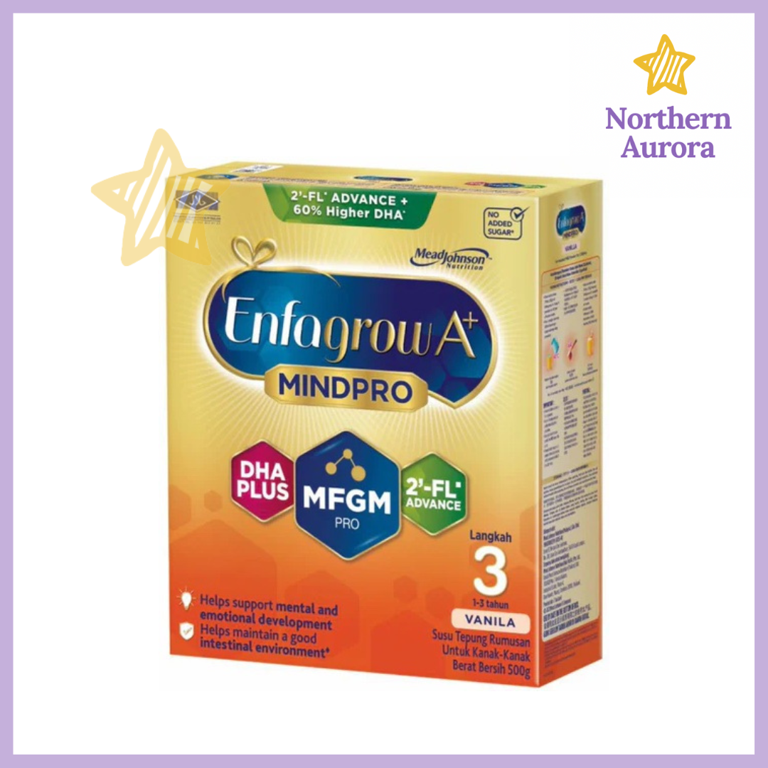 Enfagrow A+ MindPro Step 3 Formulated Milk Powder (Plain) 500g | Shopee ...
