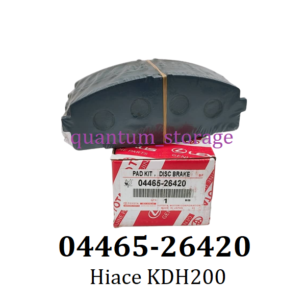 Toyota Disc Brake Pad Front 04465-26420 Hiace KDH200 | Shopee Malaysia