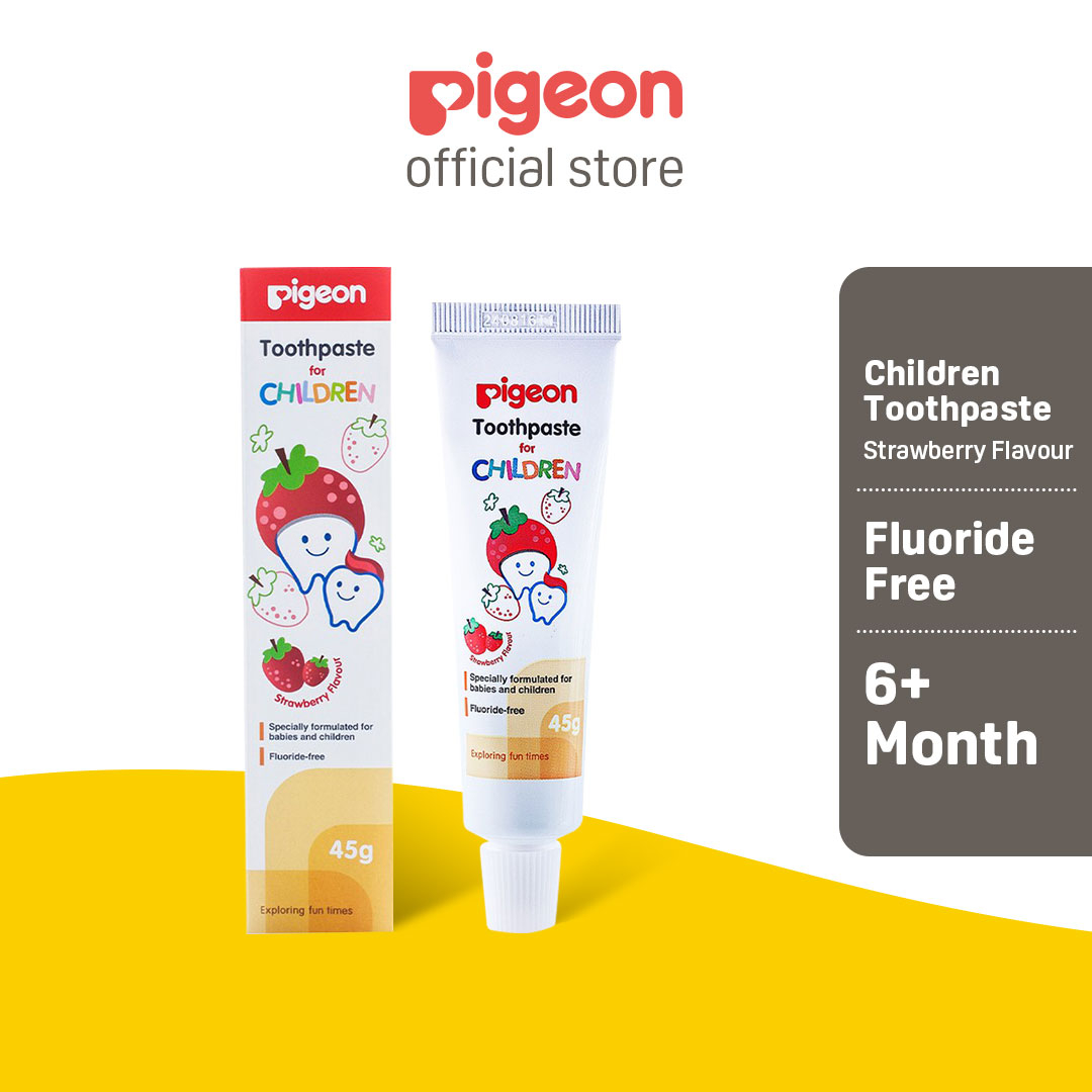 PIGEON Toothpaste for Children - Strawberry Flavour (45g) 07855 ...