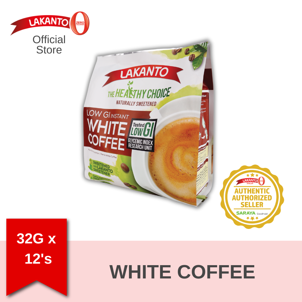 LAKANTO Low GI White Coffee (32g x 12 Sachets) | Shopee Malaysia