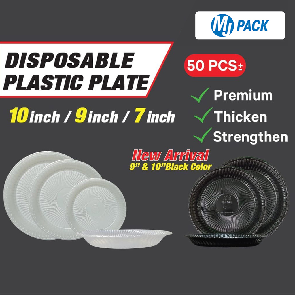 (50PCS/ PKT) PINGGAN PLASTIK PAKAI BUANG MURAH | Shopee Malaysia