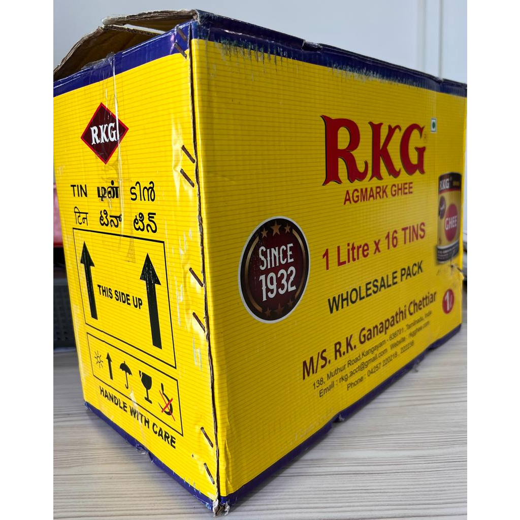 RKG Ghee - 1Liter x 16 units ( 1 carton ) | Shopee Malaysia