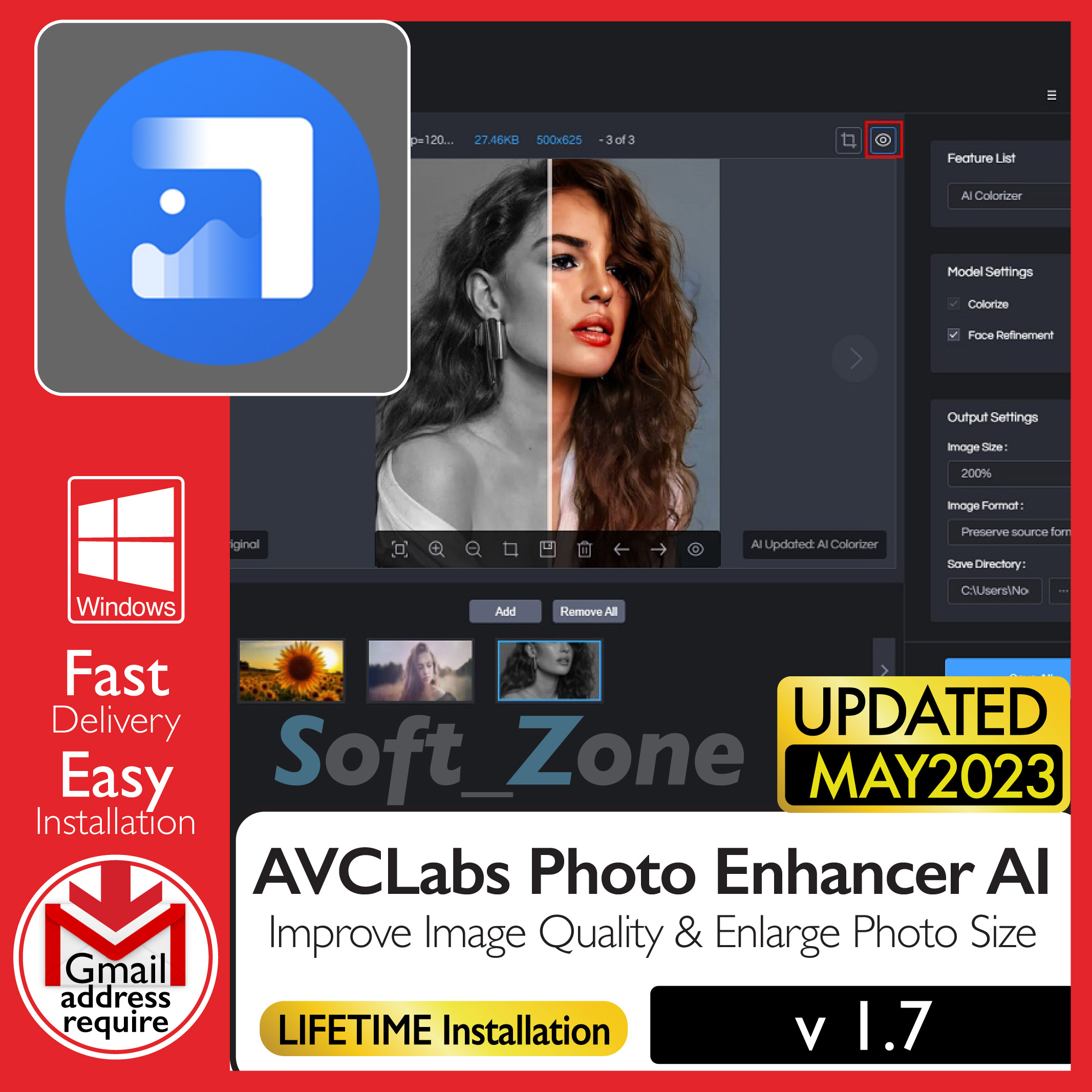 AVCLabs Photo Enhancer AI 1.7.0 - Improve Image Quality & Enlarge Photo Size [WINDOWS x64 ...