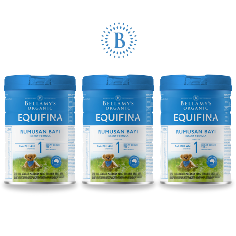 Bellamy's Organic EQUIFINA Infant Formula Step 1 (900g x 3 Tins ...
