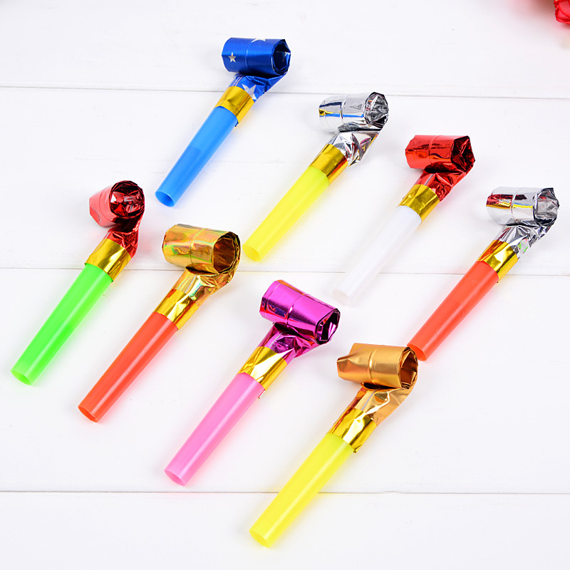 Birthday Party Whistle Random Color Blowout Whistles Whistle Roll Horn ...