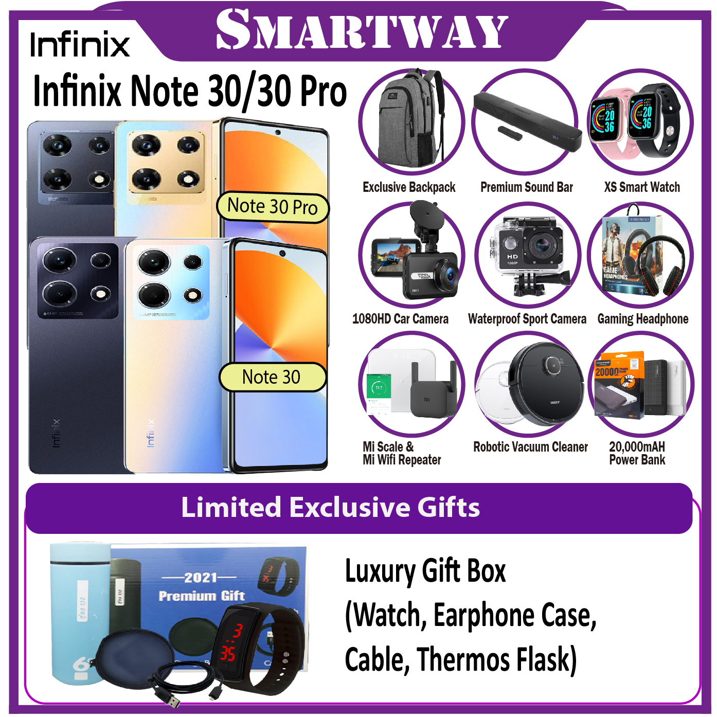 Infinix Note 30 Pro ( 8+8GB Extended RAM l 256GB ROM) 🎁Infinix Malaysia Warranty | Shopee Malaysia