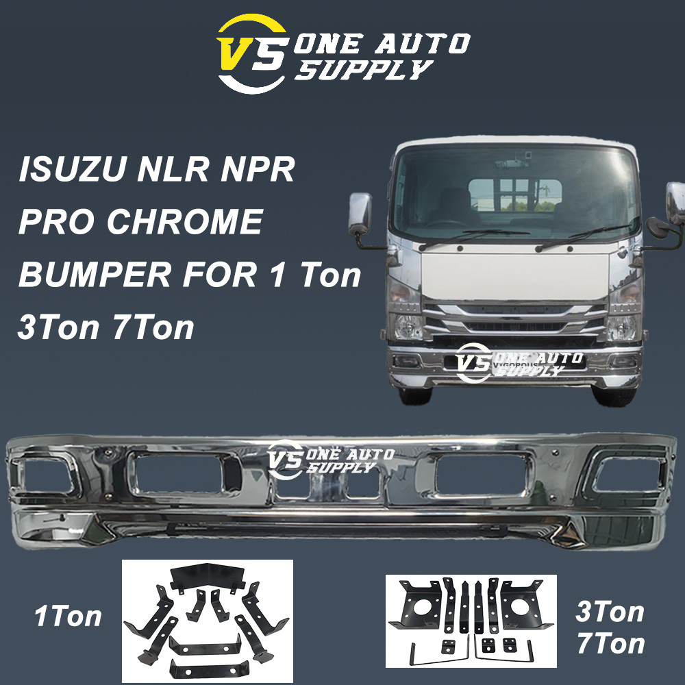 ISUZU NLR NPR PRO 1TON 3TON 7TON CHROME BUMPER c/w CHROME FRAME and ...
