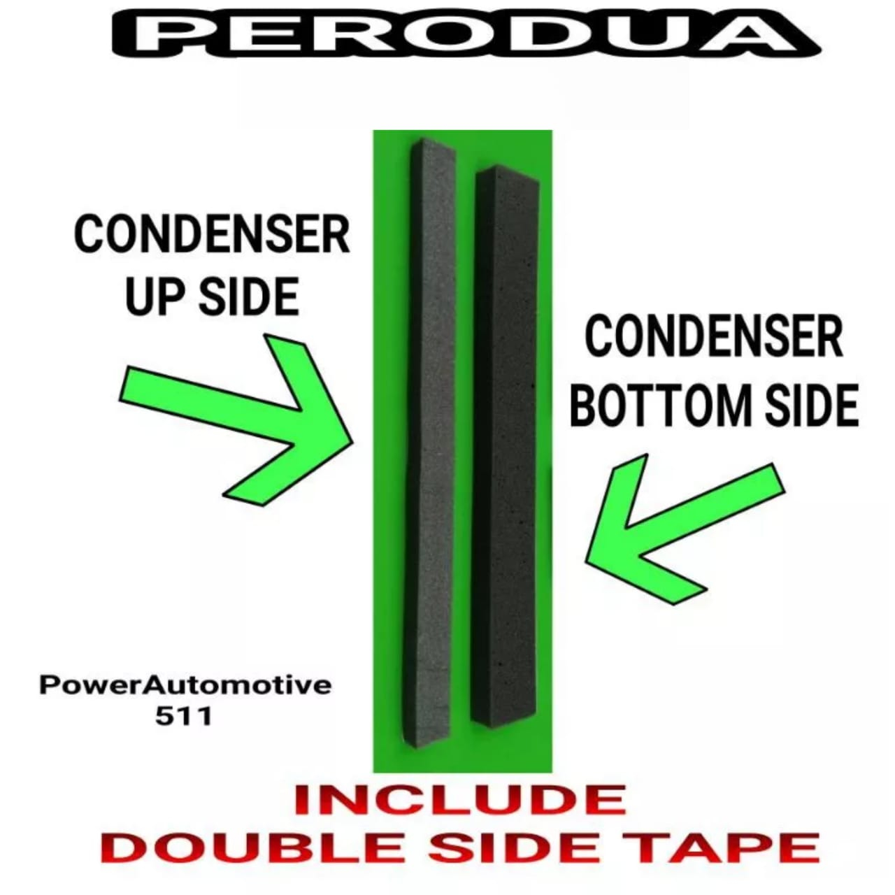 Perodua Viva / Myvi / Alza Condenser Sponge Up & Bottom - Prevents the ...