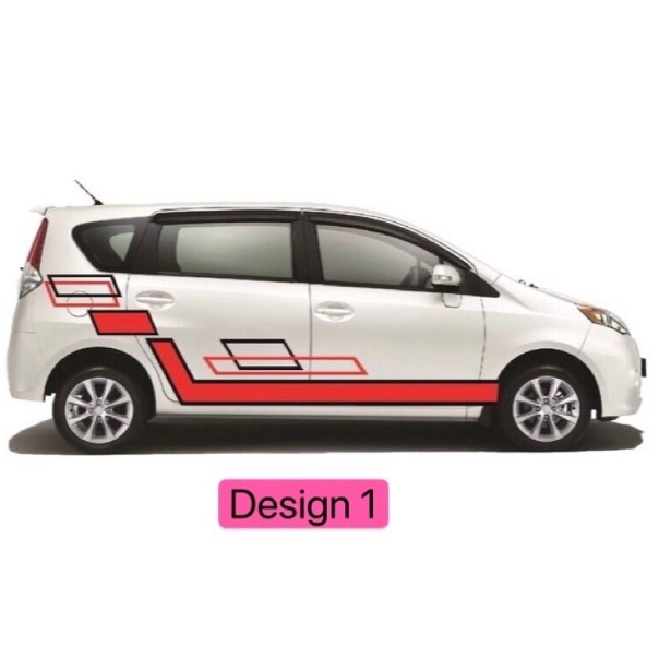 SIDE BODY STICKER FOR PERODUA ALZA AXIA VIVA TOYOTA HONDA NISSAN AND ...