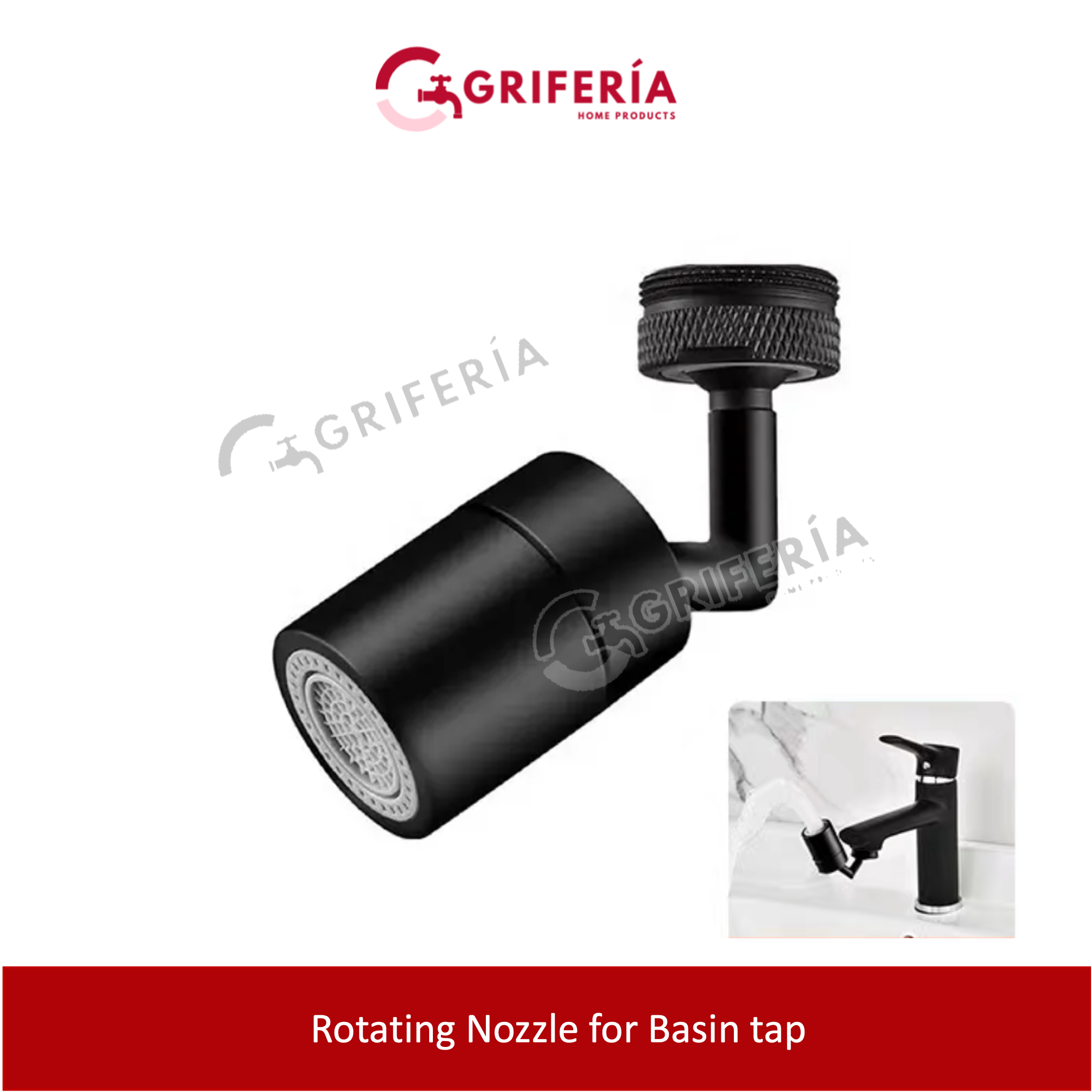 GRIFERÍA | 720° Rotatable Faucet Nozzle / Faucet Head / Universal ...