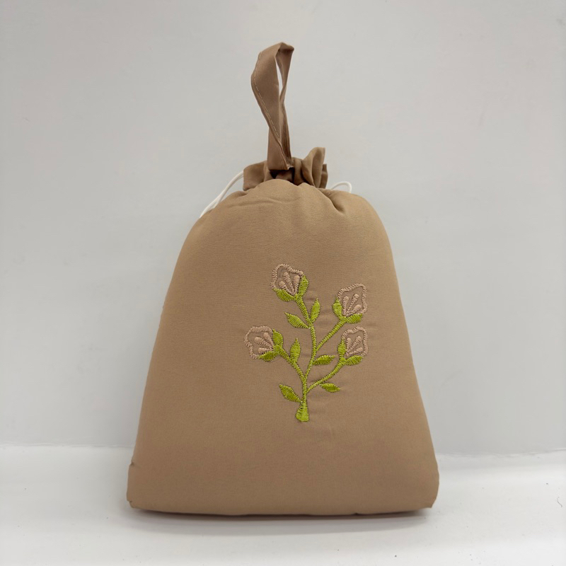 Telekung Travel Mini Pouch Telekung Dewasa Sulam Bunga [Free Beg ...