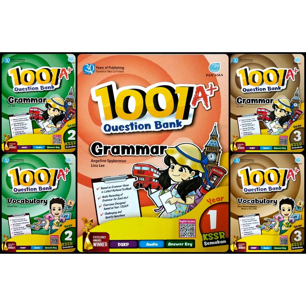1001 A+ QUESTION BANK GRAMMAR & VOCABULARY YEAR 1.2.3 KSSR SEMAKAN ...