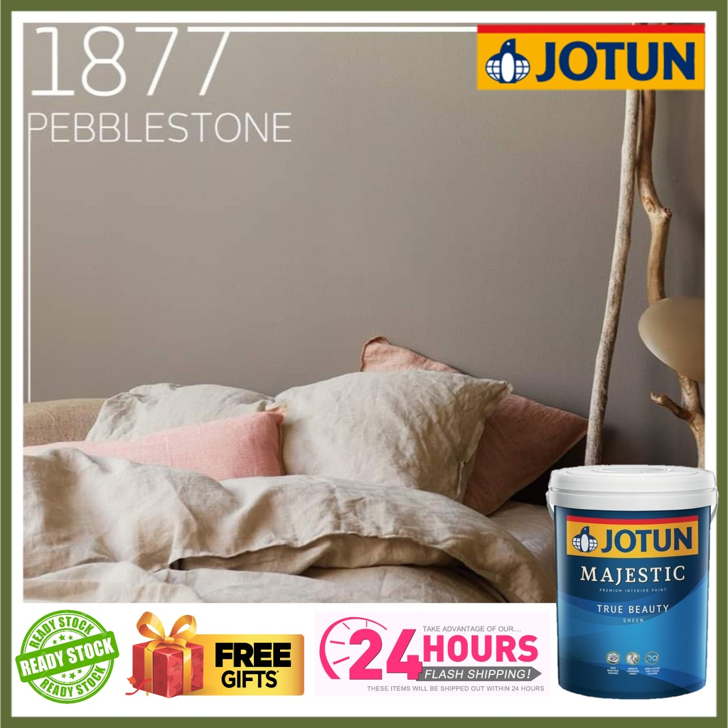 JOTUN 15L 1877 PEBBLESTONE Majestic True Beauty Sheen /Cat Dalam Kilat ...