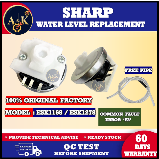 ESX1168 / ESX1278 SHARP WASHING MACHINE WATER LEVEL SENSOR ( SENSOR ...