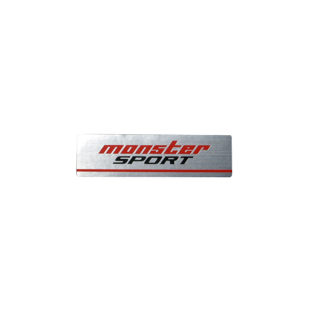 MONSTER SPORT Sticker, Hairline, Aluminum Hairline, Red x Gray, 2.4 x 0 ...