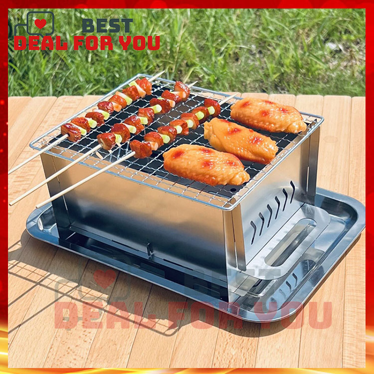 BESTDEAL Outdoor foldable multi-purpose wood stove stainless steel ...