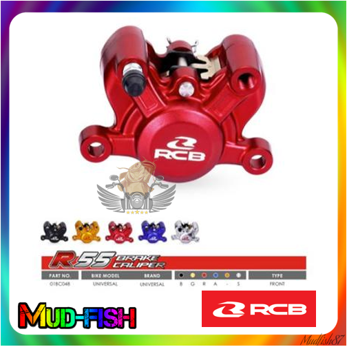 RCB UNIVERSAL 2 PISTON ALLOY FORGED BRAKE CALIPER 34MM (R55) | Shopee ...