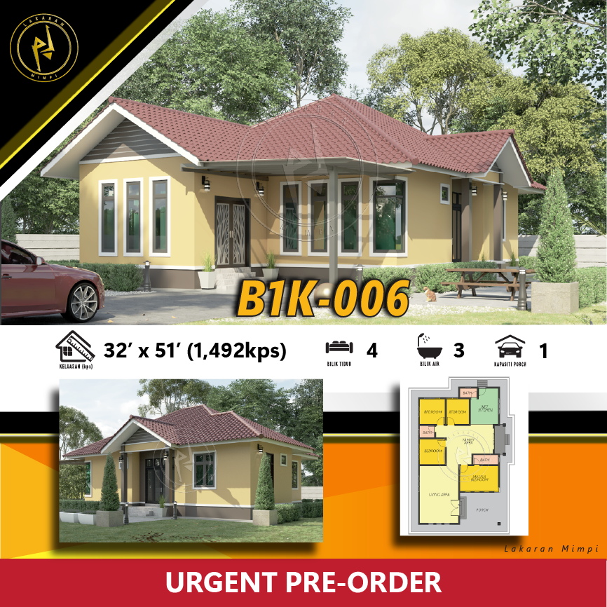 PELAN REKABENTUK RUMAH | HOUSE DESIGN | PLAN RUMAH BANGLO SETINGKAT ...