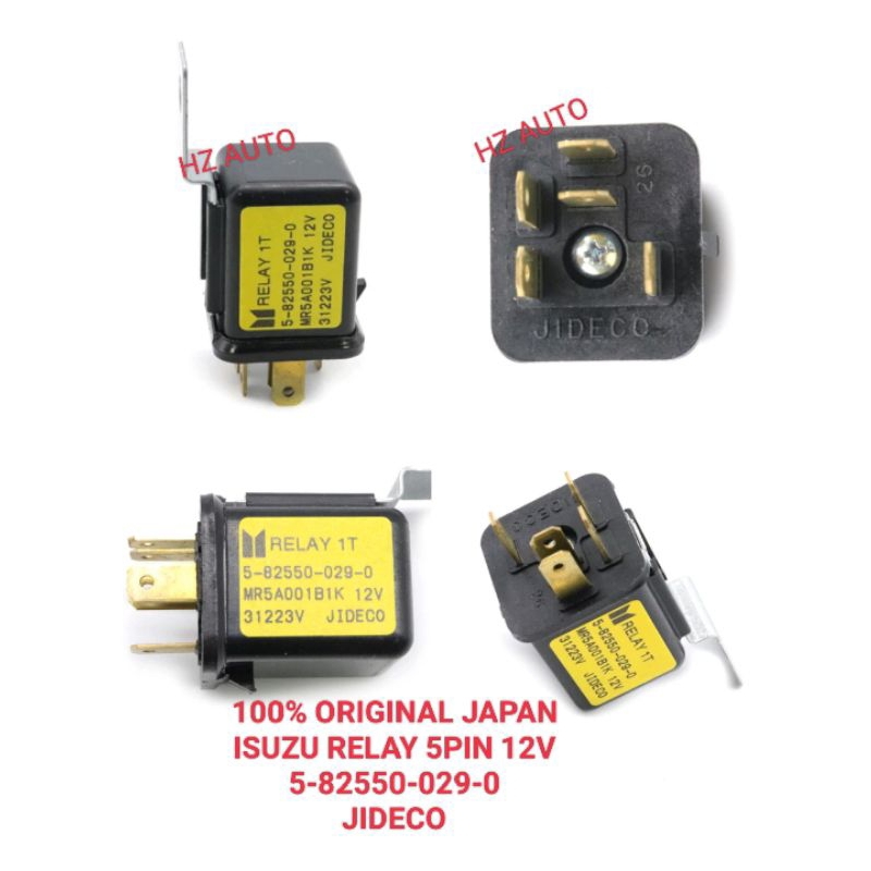 100% ORIGINAL ISUZU START RELAY / FUEL PUMP RELAY 5PIN 12V 5-82550-029 ...