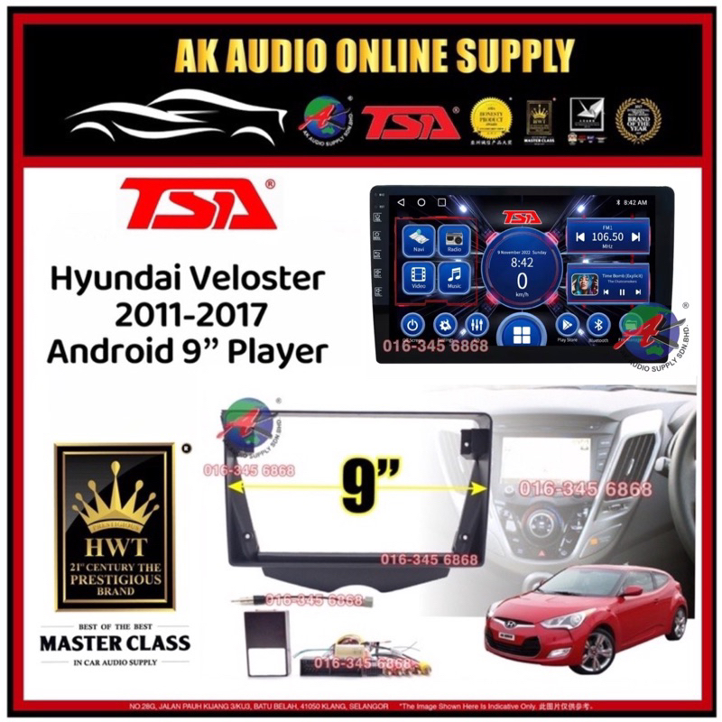 [ MTK 2+32GB ] TSA Hyundai Veloster 2011 -2017 ( With Canbus ) Android ...