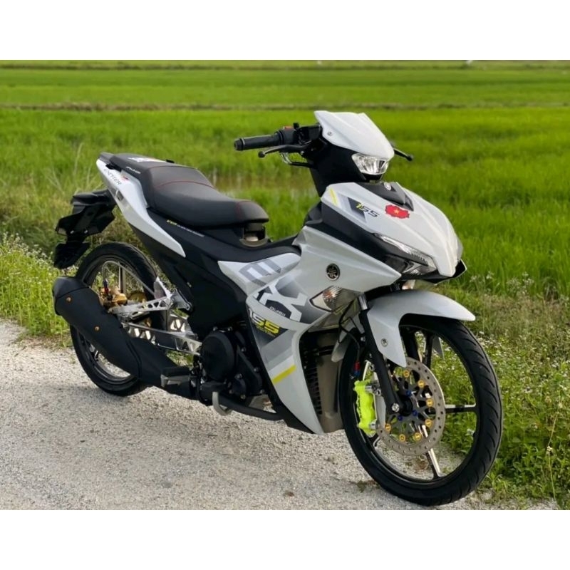 COVERSET Y16ZR EXCITER WHITE CUSTOM🔥 | Shopee Malaysia