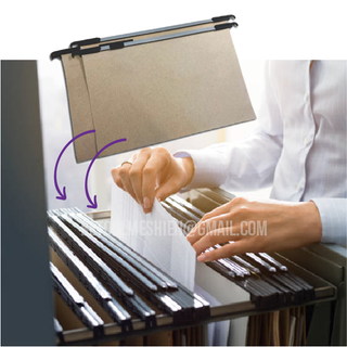 Individual/Continuous Filing Pocket Hanging File Folder (Kraft/PP Blue ...